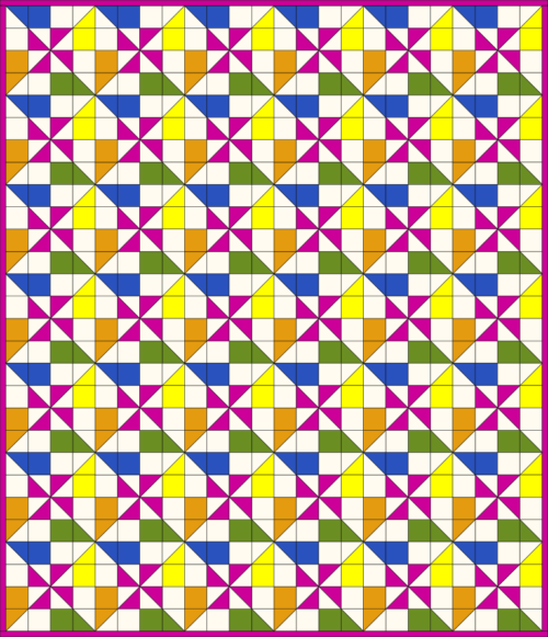 Double Windmill Quilt-Free Pattern! - QuiltFiction.com